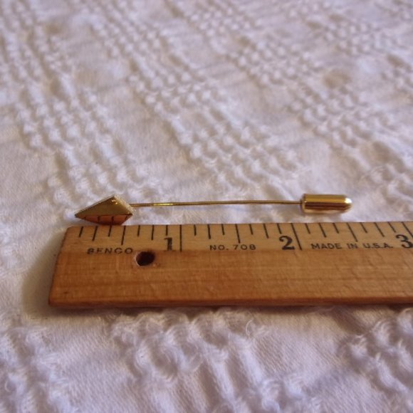 Vintage | Jewelry | Vintage Gold Tone Diamond Shape Stick Pin | Poshmark